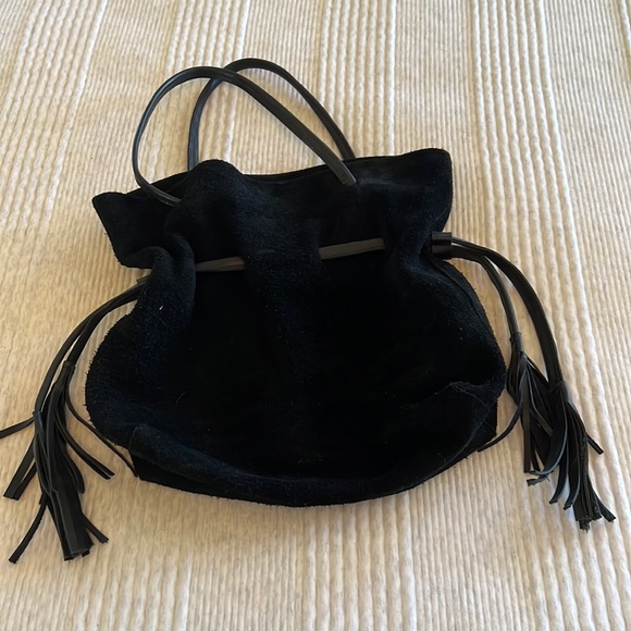 Able | Bags | Black Suede Leather Purse By Able Brand New | Poshmark